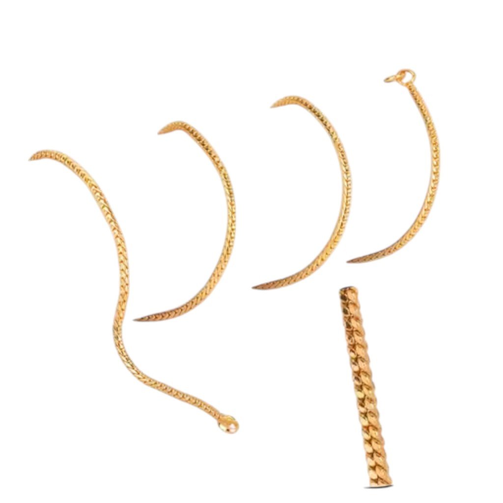 AanyaCentric Gold Plated Chain Combo Pack of 3 – 22 Inch Necklace ...